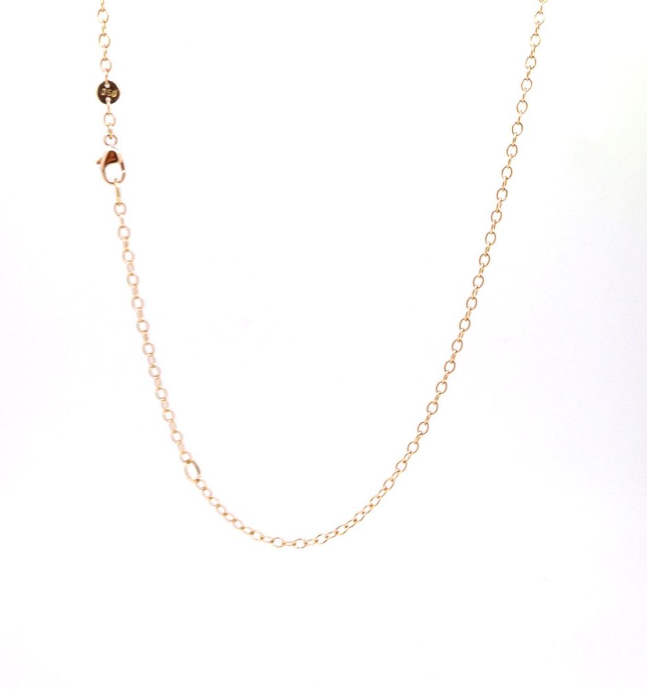 Ankerkette weit 18K Rosegold 50cm - Galerie Voigt